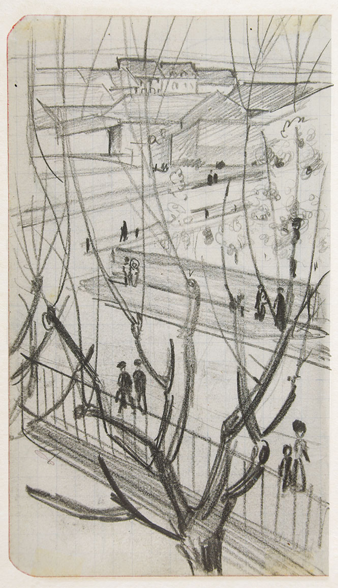 August Macke, Blick auf die Straße in Bonn – ALEXANDER OCHS PRIVATE BERLIN